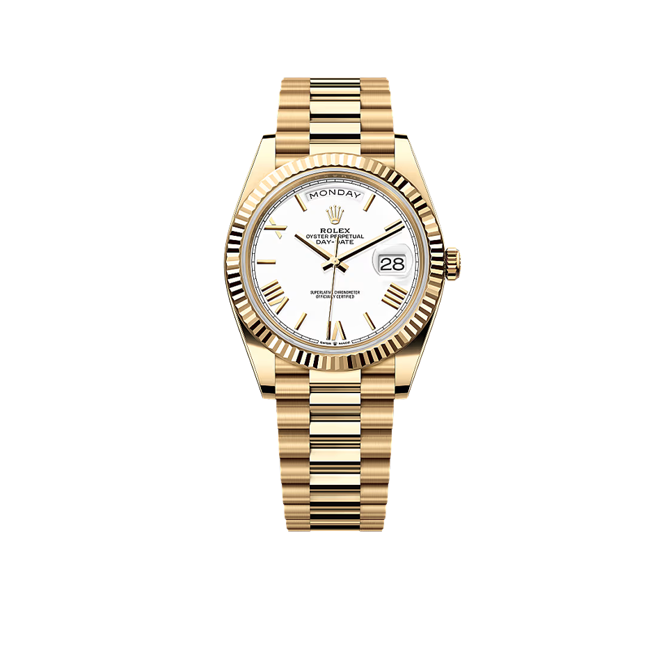 Rolex Day-Date 40mm 228238 Presidential White Dial – LUPI ZOE