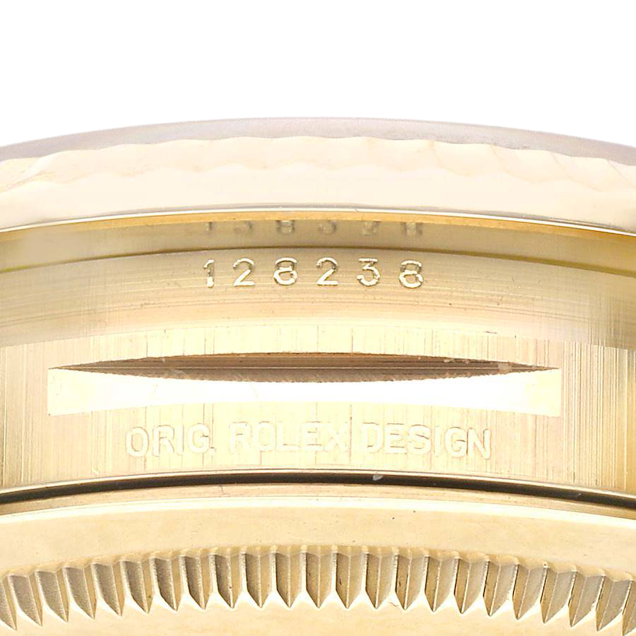 Rolex President Day-Date 36mm Yellow Gold Green Diamond Dial Mens Watch ...