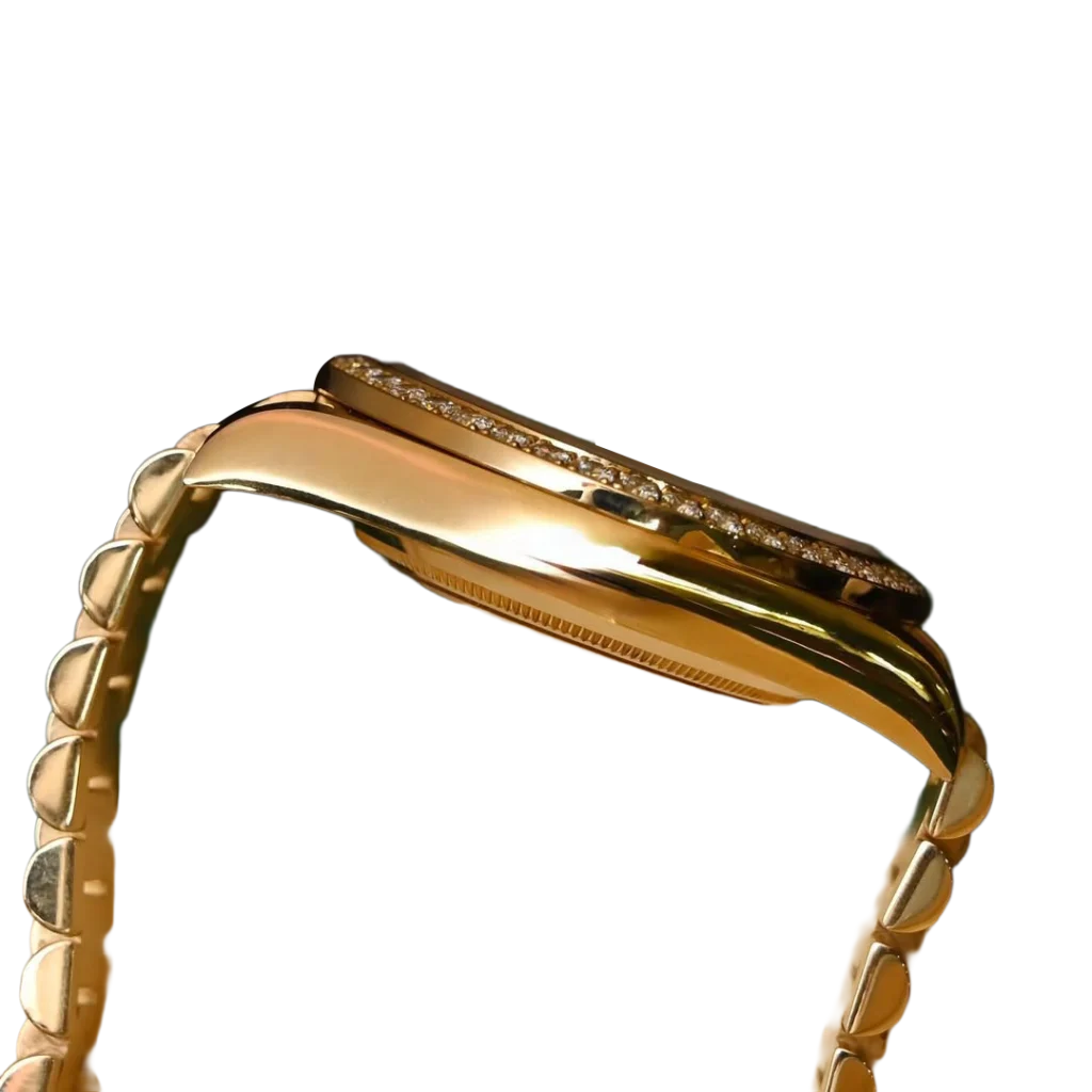 Rolex President Day-date II 41mm 218348 18k Yellow Gold Baguette ...