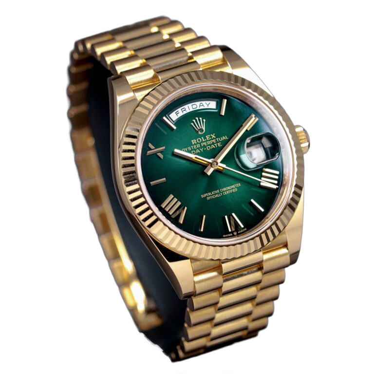 Rolex Day-Date 228238 Green Smoke Dial 40mm – LUPI ZOE