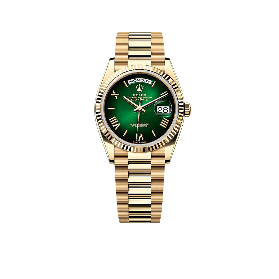 Rolex Day-Date 228238 Green Smoke Dial 40mm – LUPI ZOE